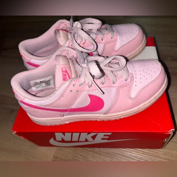 Nike | Shoes | Nike Pink Sneakers Classic Design Triple Pink Kids Size ...